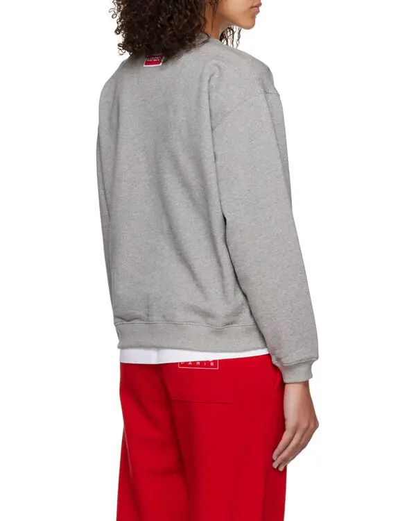 Kenzo Pixelated Tiger And Logo Crewneck Sweatshirt