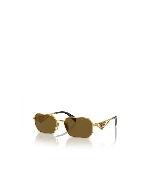 Prada Geometric Frame Sunglasses - Yellow