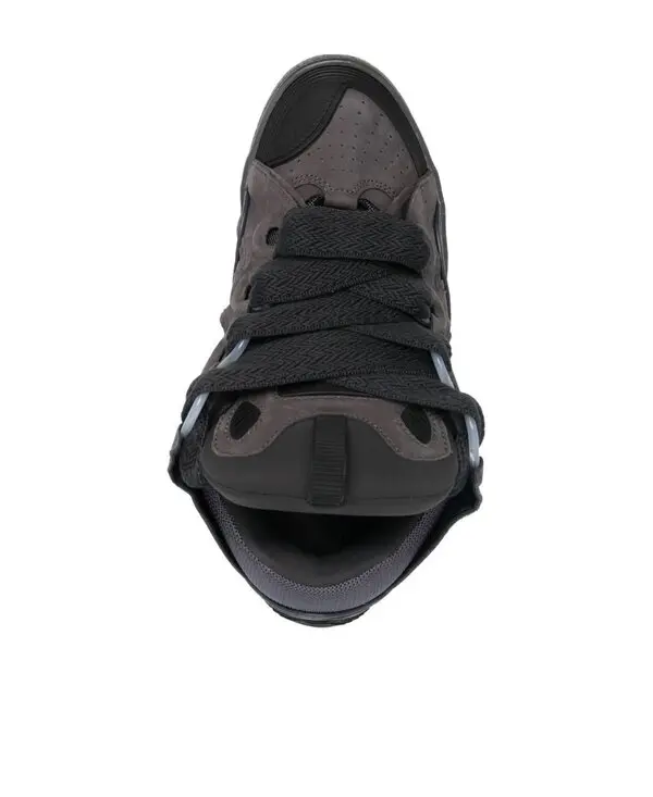 LANVIN Curb Lace-up Sneakers - Black