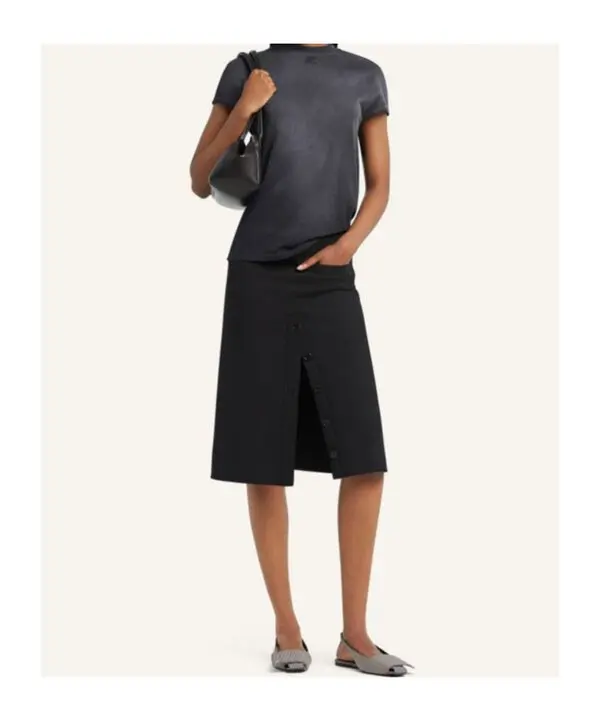 COURREGES Short-sleeve Crewneck T-shirt Dress
