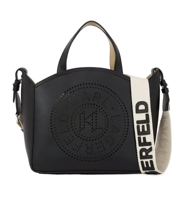 Karl Lagerfeld K/circle Perforated Small Tote Bag