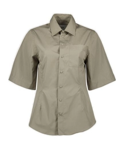 AMI Paris Short Sleeve Shirt - Nude