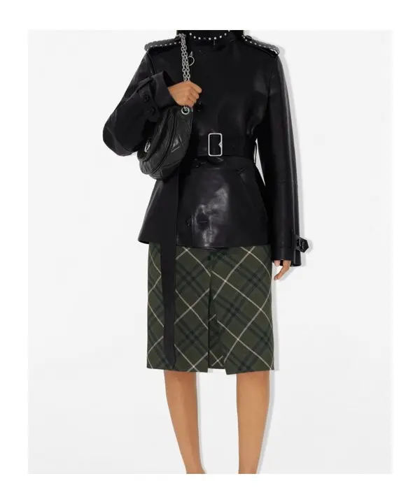 Burberry Quilted Rocking Horse Chain-linked Crossbody Bag - Black/palladium