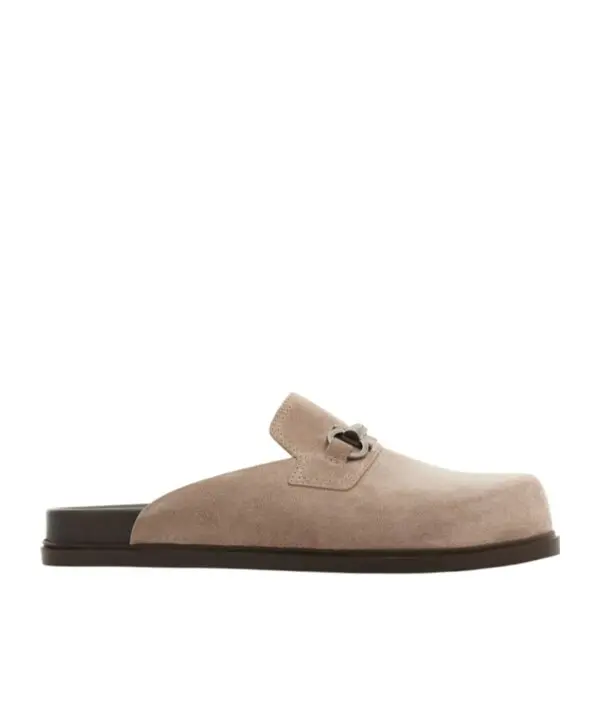 FERRAGAMO Gancini Mule - Grey