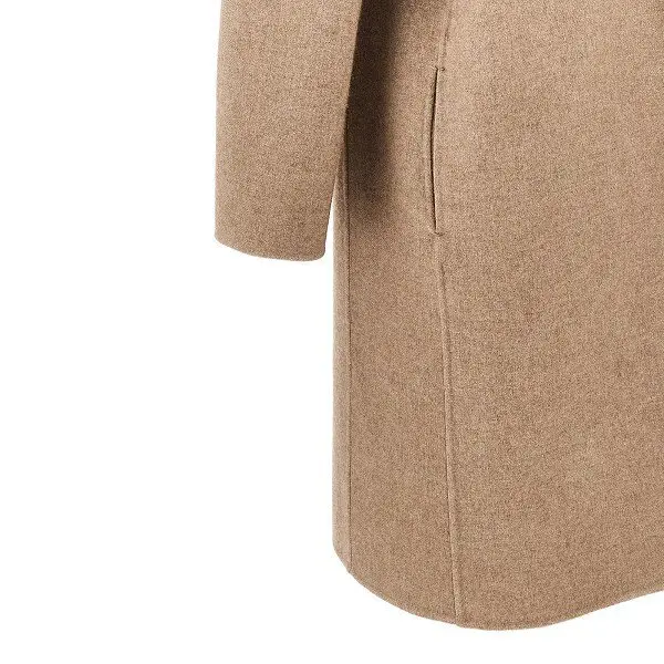 THE ROW Single-breasted Long Coat - Mixed Greige