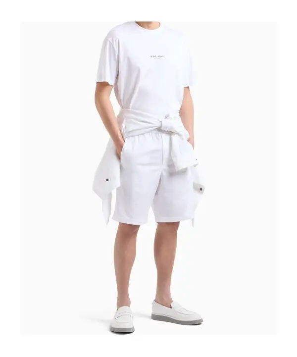 Giorgio Armani Logo Print T-shirt - White