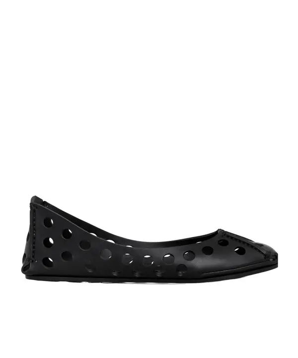 Alaïa Cut-out Ballet Flats - Black