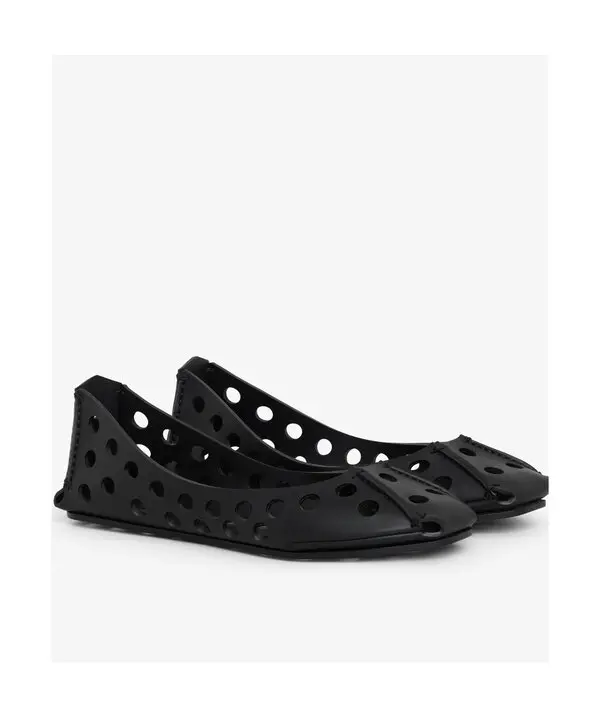 Alaïa Cut-out Ballet Flats - Black