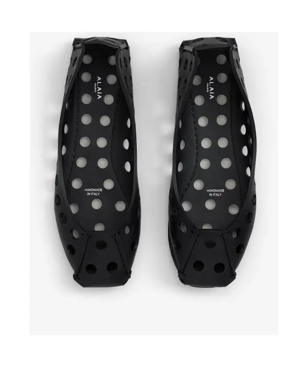 Alaïa Cut-out Ballet Flats - Black