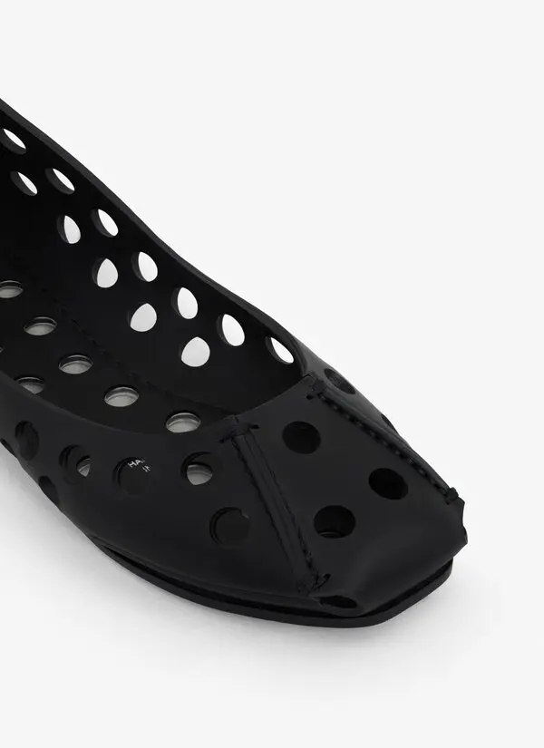 Alaïa Cut-out Ballet Flats - Black