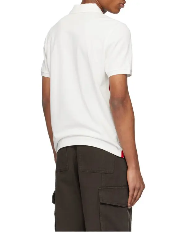 Moncler Logo Patch Short-sleeved Polo Shirt - White