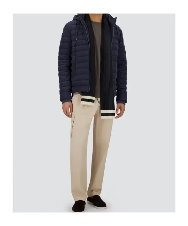 Herno Quilted High Neck Zip-up Jacket With Detachable Hood