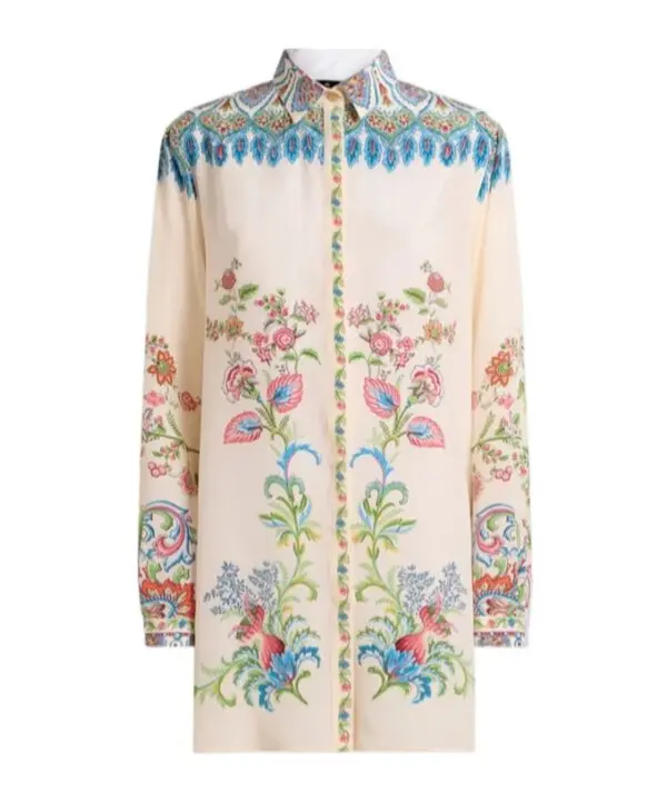 Etro Pattern-printed Long-sleeved Shirt - Nude