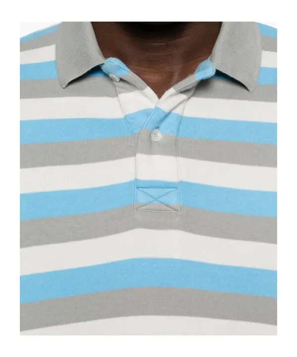 ERL Striped Long Sleeve Polo Knitted Top