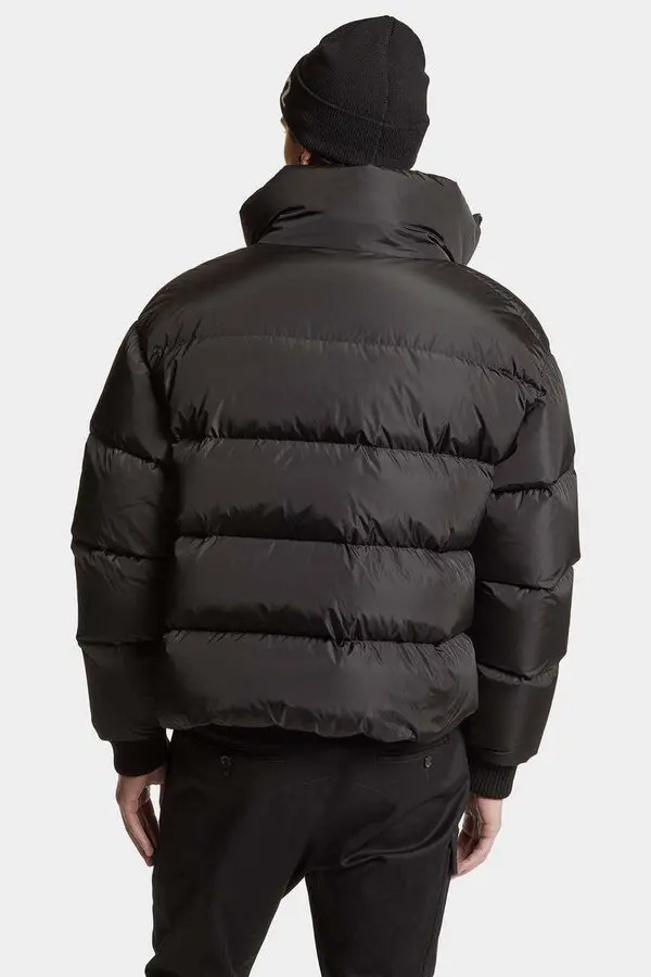 Dsquared2 High-neck Quilted Puffer Jacket With Zippered Details