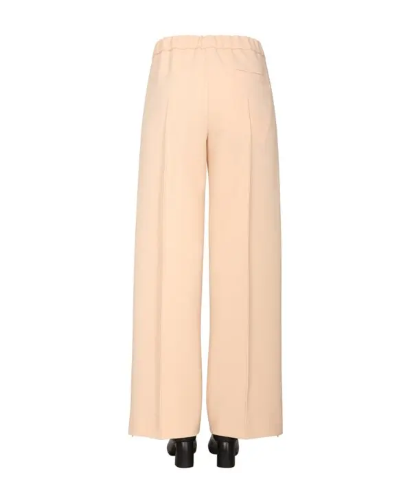 JIL SANDER Elasticated Waist Wide Leg Trousers