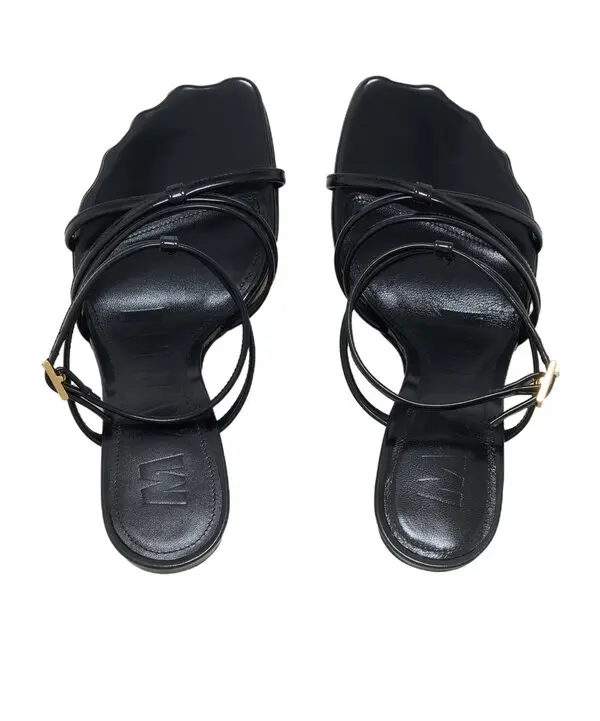 Marni Leather Moonlight Sandal With Ankle Strap