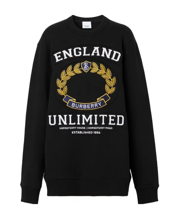 Burberry Logo Embroidered Crewneck Sweatshirt