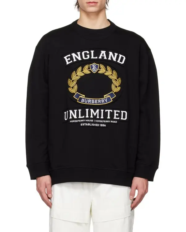 Burberry Logo Embroidered Crewneck Sweatshirt