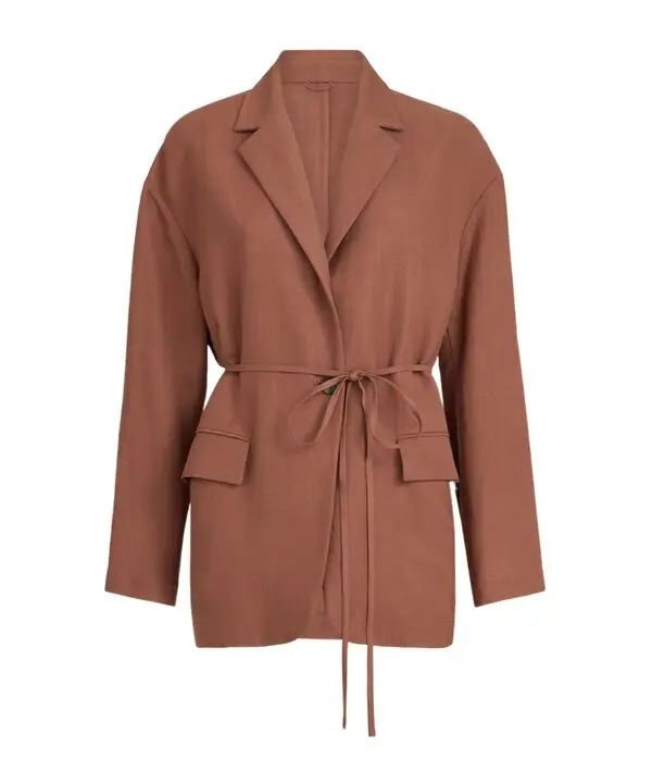 Brunello Cucinelli Tied-waist Buttoned Jacket