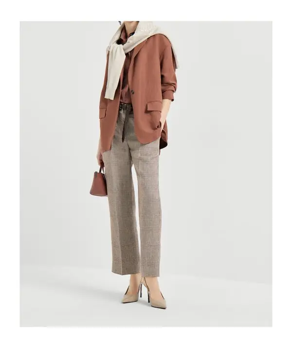 Brunello Cucinelli Tied-waist Buttoned Jacket