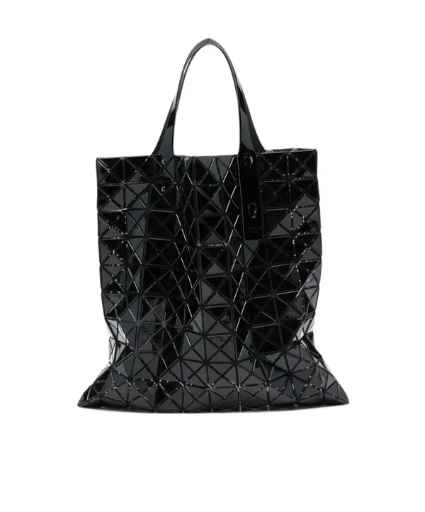 Issey Miyake Geometric Patterned Tote Bag - Black
