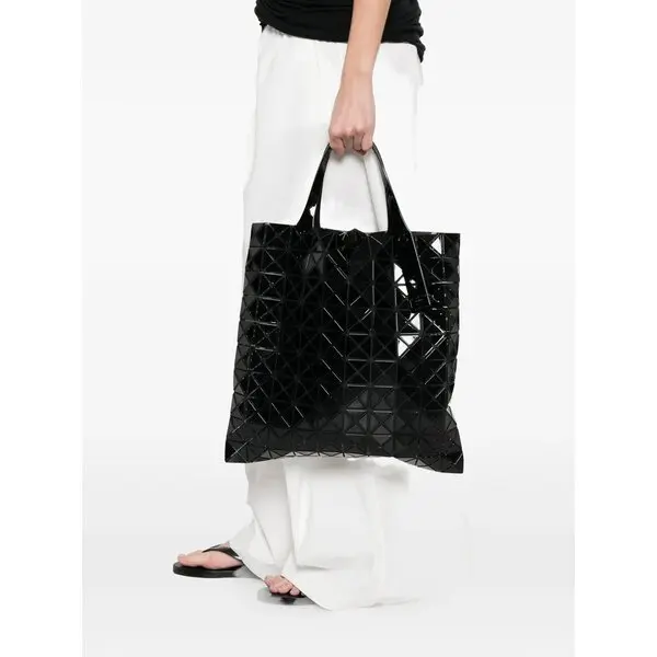 Issey Miyake Geometric Patterned Tote Bag - Black