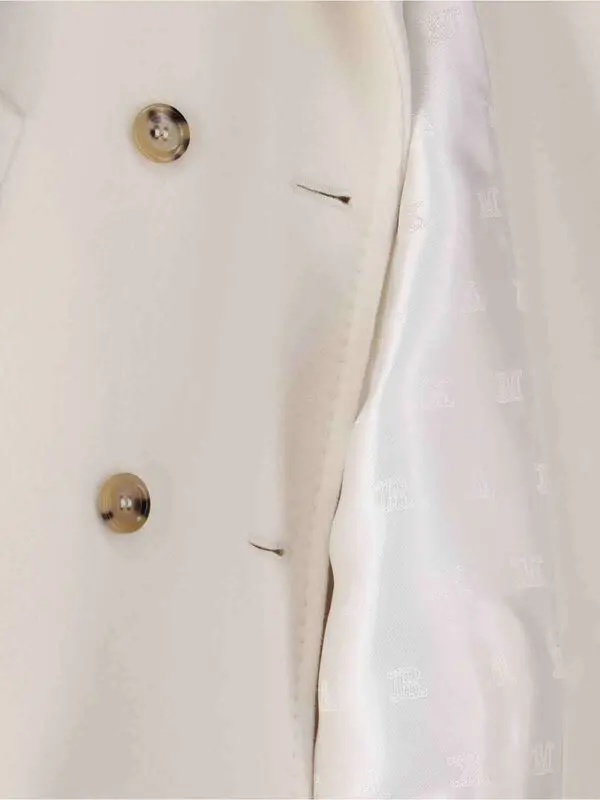 Max Mara Rebus Double-breasted Coat - White