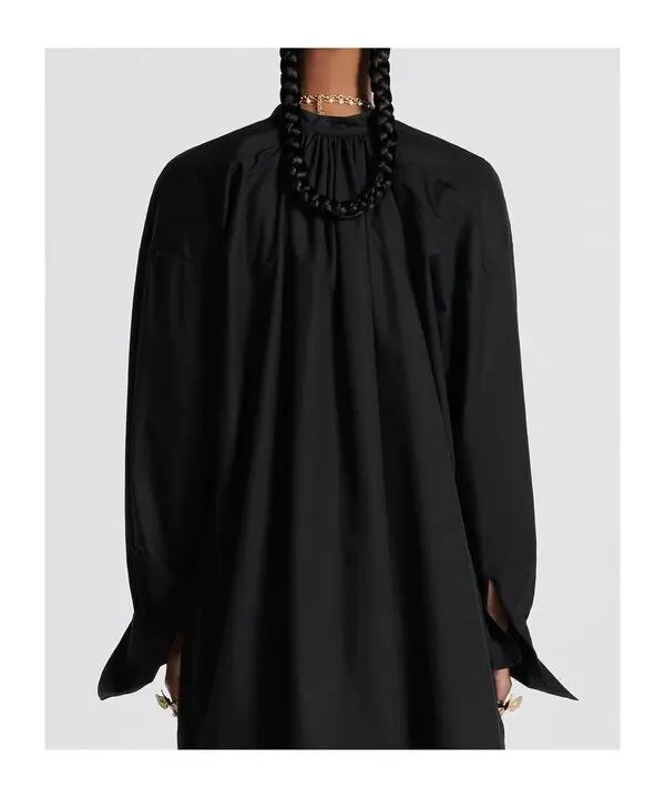 Dior Embroidered Bee Blouse With Tribales Buttons - Black
