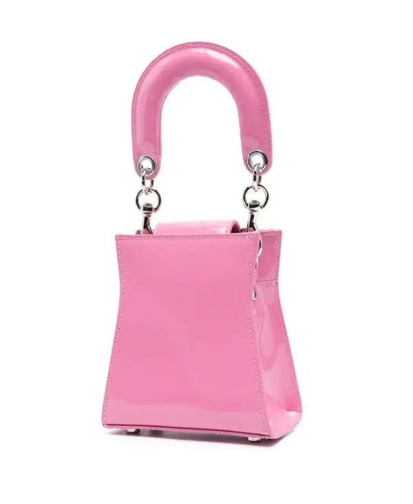 VIVIENNE WESTWOOD Orb-plaque Patent Leather Handbag