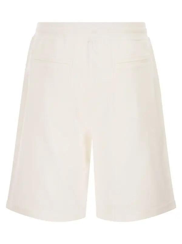 Brunello Cucinelli Drawstring Shorts With Zip Pocket - White