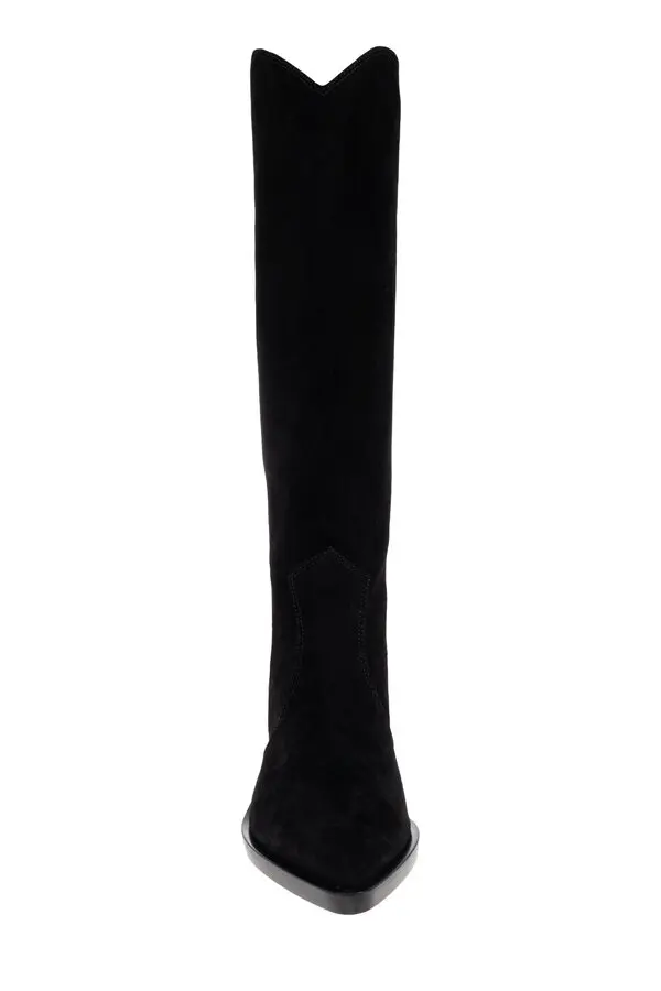 GIANVITO ROSSI Pointed Toe Boots With Thick Heels