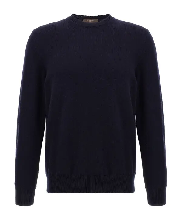 ZANONE Crewneck Knitted Jumper - Blue