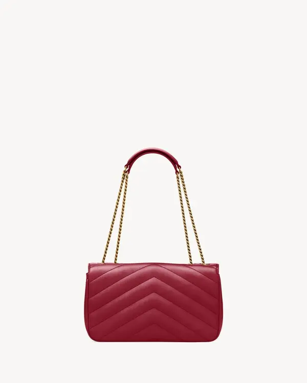 Saint Laurent Loulou Medium Shoulder Bag - Deep Red