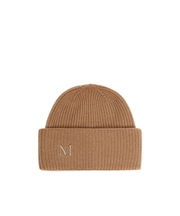 Max Mara Mmretina Ribbed Beanie - Camel