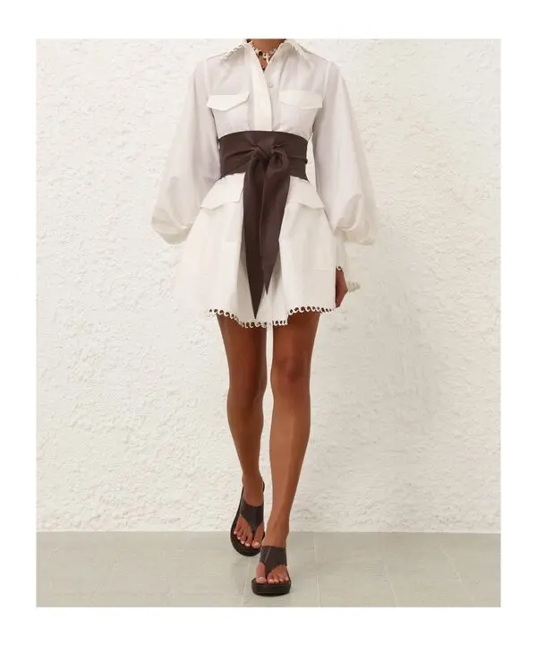 Zimmermann Illuminate Utility Mini Dress