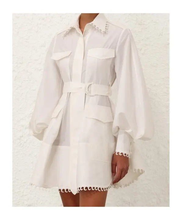 Zimmermann Illuminate Utility Mini Dress