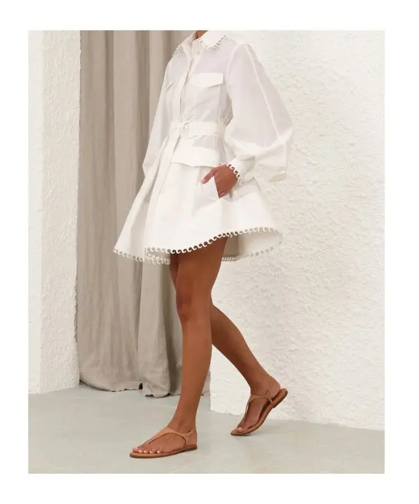 Zimmermann Illuminate Utility Mini Dress
