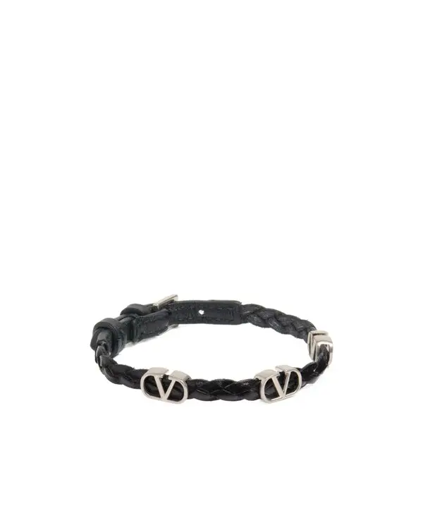 Valentino Garavani Vlogo Signature Buckled Bracelet - Black