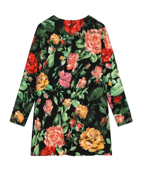 Dolce & Gabbana Floral Print Cady Dress