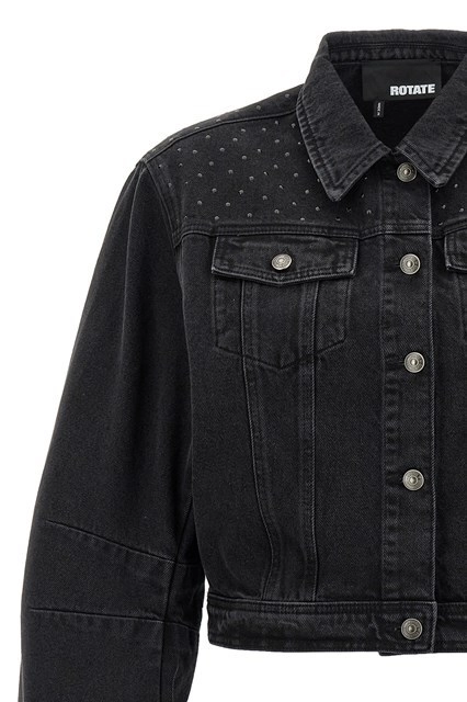 ROTATE BY BIRGER CHRISTENSEN Denim Embellished Jacket