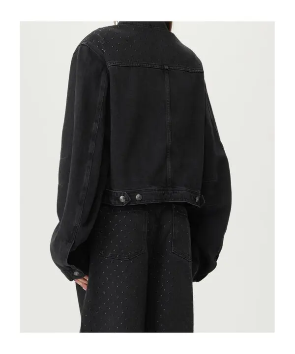 ROTATE BY BIRGER CHRISTENSEN Denim Embellished Jacket