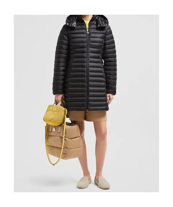 Moncler Igelong Hooded Long Down Jacket