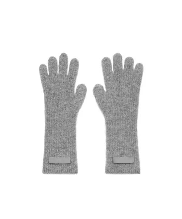 Jacquemus The Gros Grain Gloves - Dark Gray