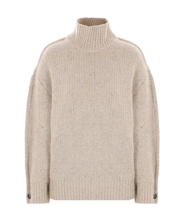 Bottega Veneta High Neck Ribbed Jumper