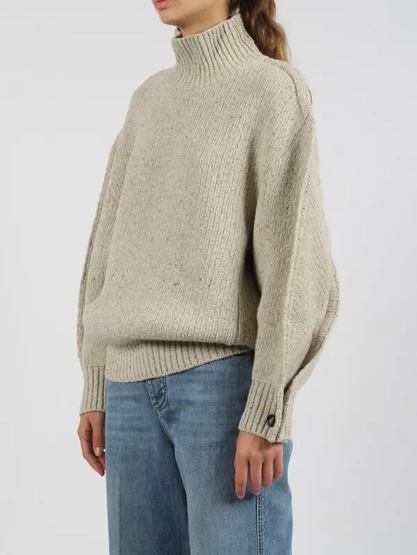 Bottega Veneta High Neck Ribbed Jumper