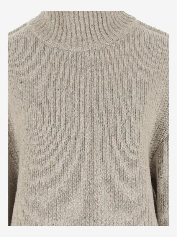 Bottega Veneta High Neck Ribbed Jumper