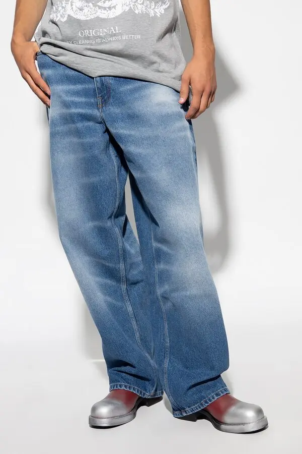 Y/project Logo Denim Trousers