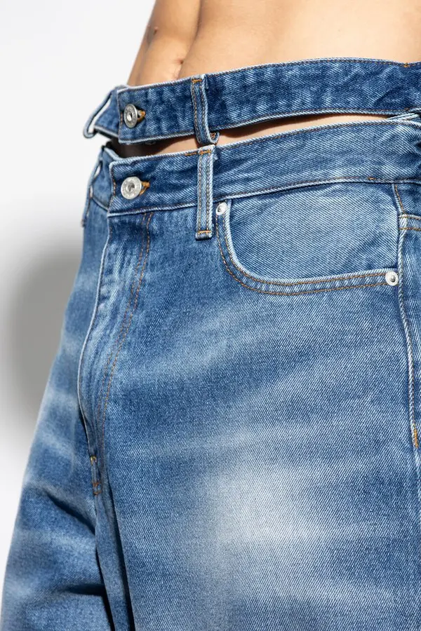Y/project Logo Denim Trousers