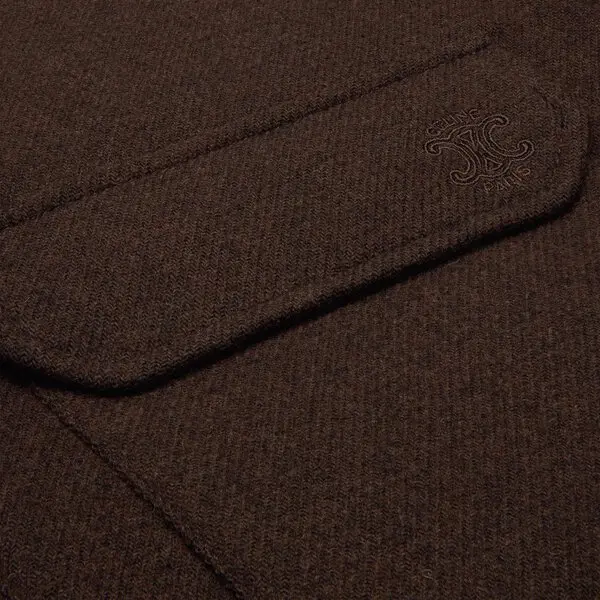 Celine Overshirt In Wool Flannel